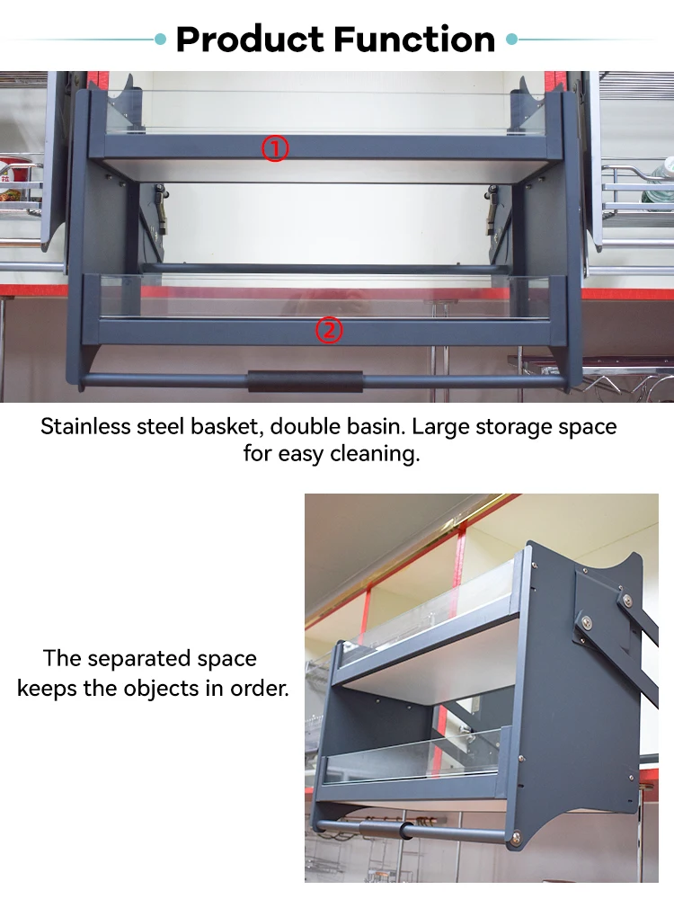 Optimize Kitchen Storage with Pull Out Drop down Shelves
