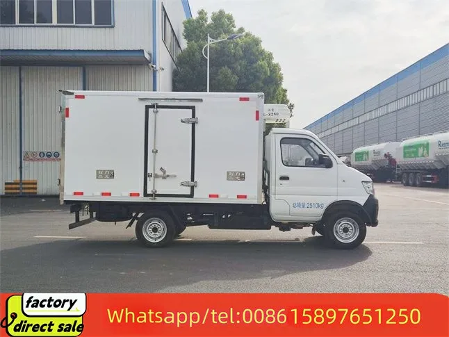 Changan 1 Ton Loading Capacity Freezer Refrigerated Truck Slide In ...