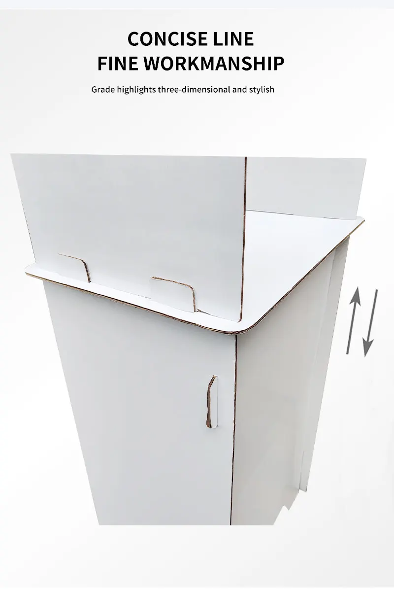 Cardboard Voting Booth Corrugated Voting Booth With Stand Voting Booth ...