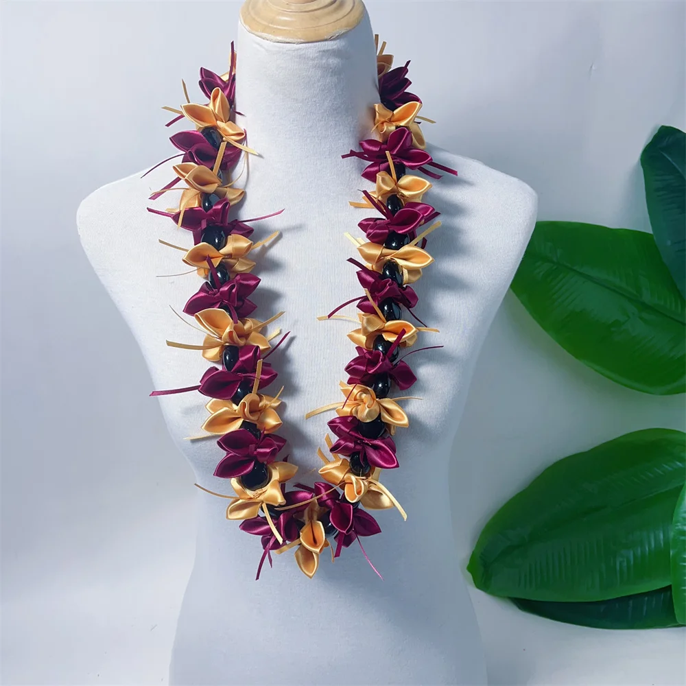 Hawaiian Kukui Nut Lei - Perfect for Graduation & Festivals