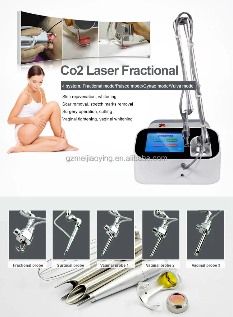 Portable CO2 Fractional Skin Resurface Acne Strech Mark Removal Scar Remove Beauty Device for ...