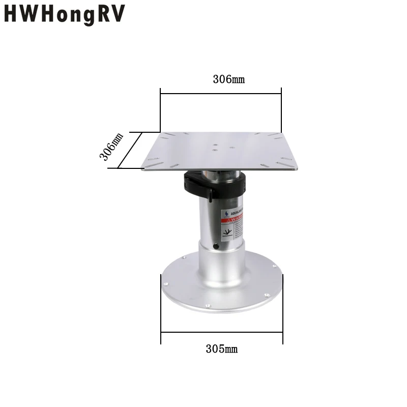 Adjustable Marine Table Base - Pneumatic 3-Stage Pedestal for RV, Boat ...
