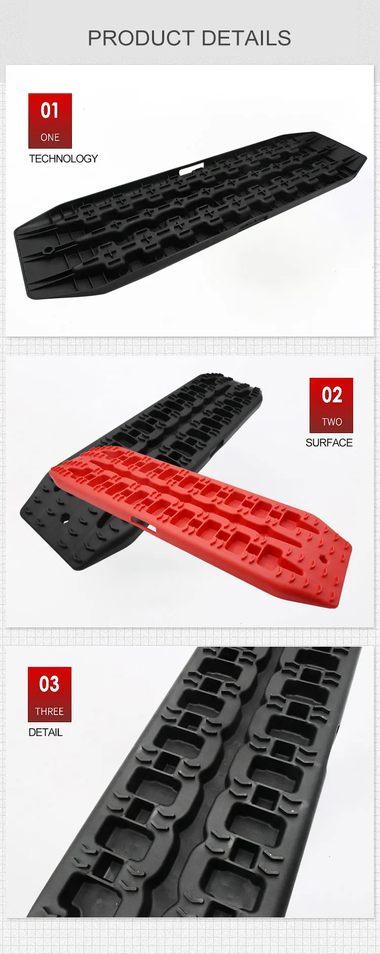 Recovery Traction Board 4x4 Mats Sand Snow Mud Vehicle Rescue Track ...