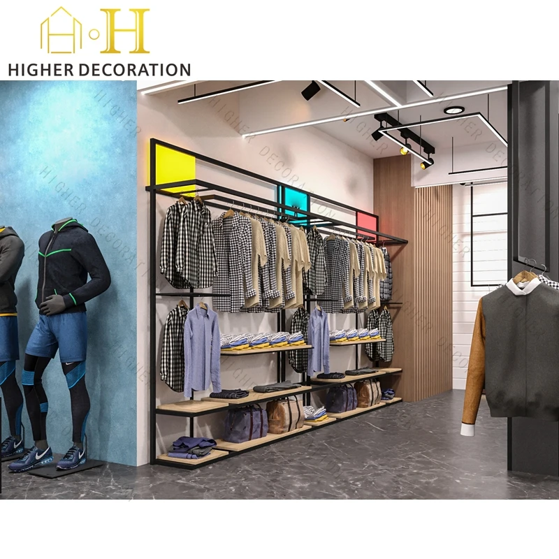 Retail Men Clothes Shop Counter Design for Garment Store Men's Clothing ...