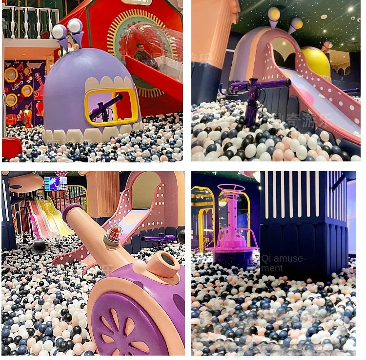 Indoor Playground Equipment Children Interactive Mechanical Drop Ball ...
