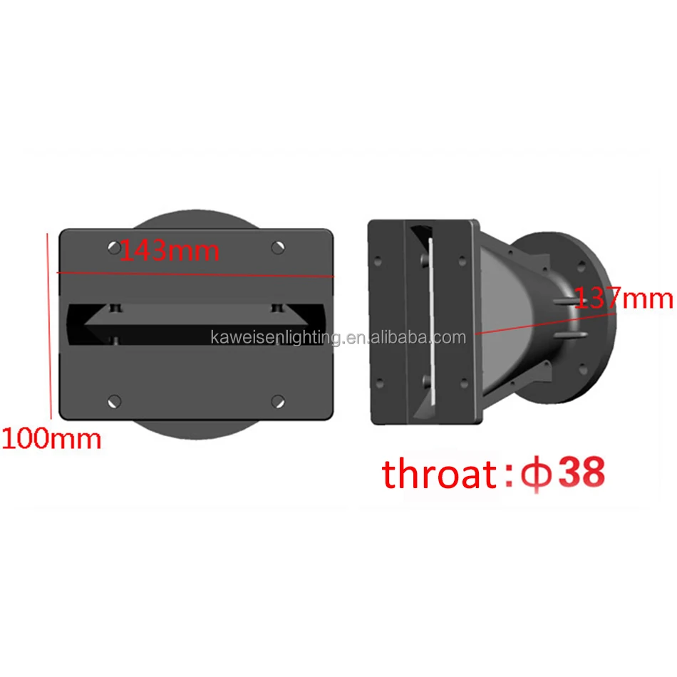 Speaker Waveguide Driver Horn for Line Array Loudspeakers - OEM