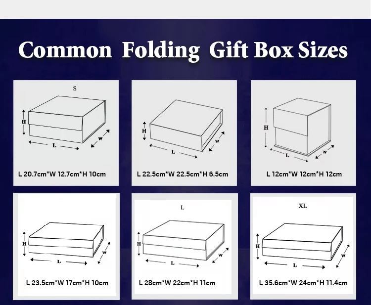 Large Folding Box Packaging Folding Magnetic Packaging Gift Box with ...