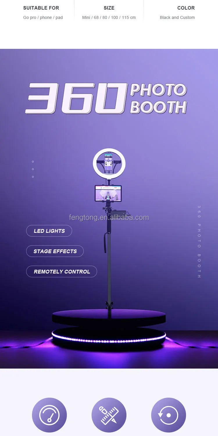 360 Photo Booth 360 Surround Shooting Stage Outdoor Live Photo Booth ...