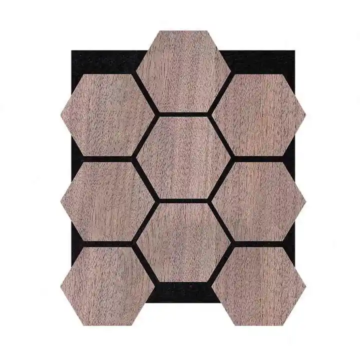 3d Decorative Hexagon Acoustic Panel Akupanel Wall Panels Wood Veneer ...