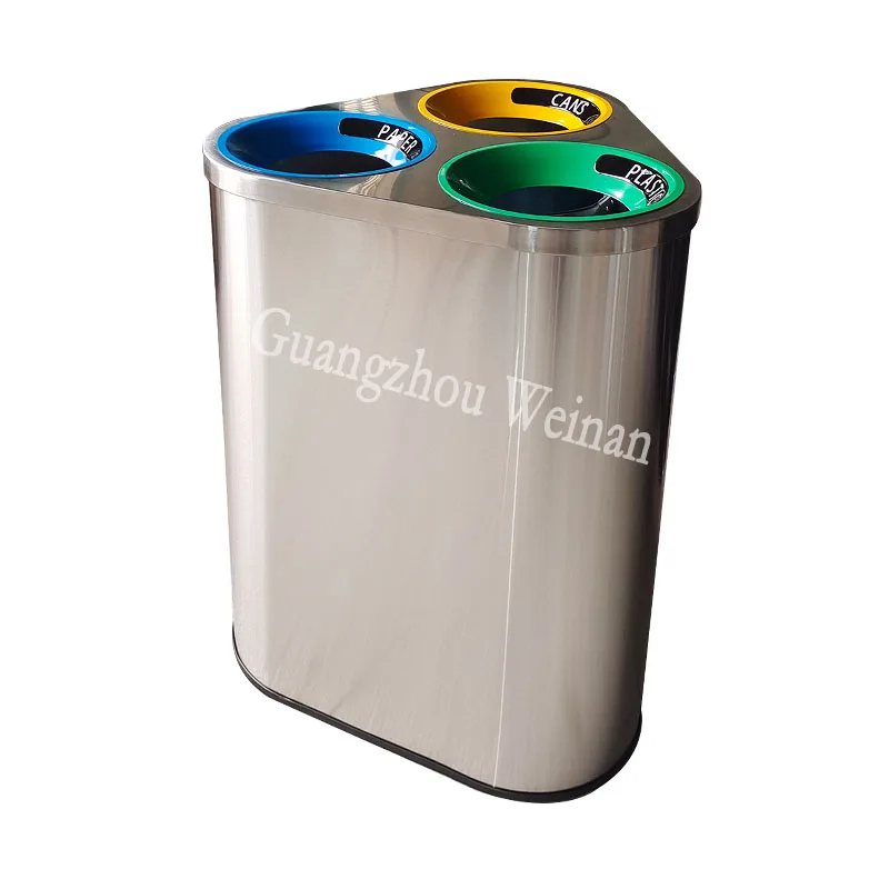 Alibaba.com: 120L triangle galvanized metal waste bin with inner liner ...