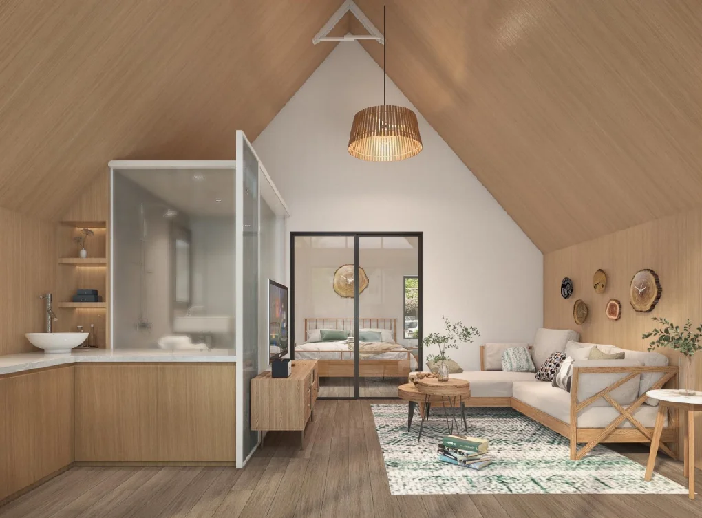 Triangular Powder Storage Container Triangle Roof Prefab House Triangle ...