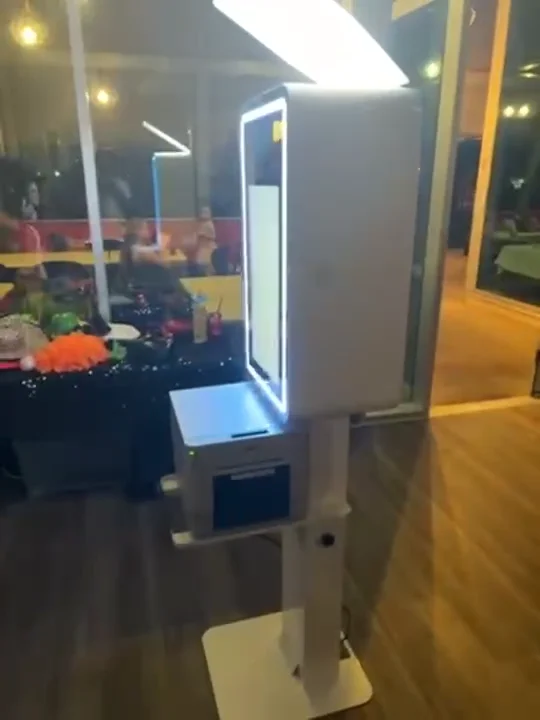 Magic Mirror Wedding Photo Booth Selfie Kiosk 21.5 Inch Lcd Touch ...