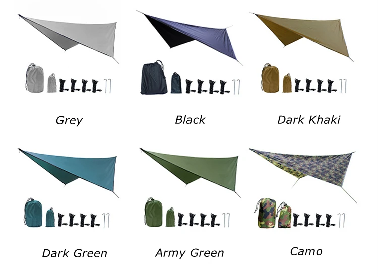Custom Rain Fly Tarp Tent Shelter Portable Picnic Shadow Large Tarp ...