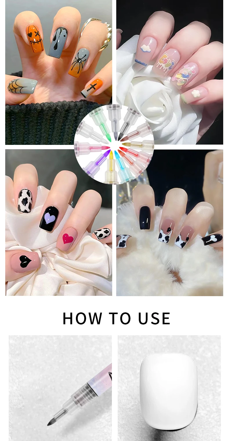 Nail Graffiti Marker Point Tracing Line Drawing Pen Nail Art Pen ...