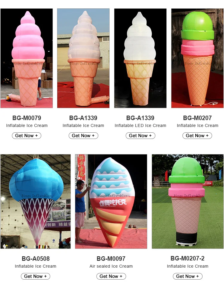 Advertising Equipment Simulate Inflatable Ice Cream For Store ...