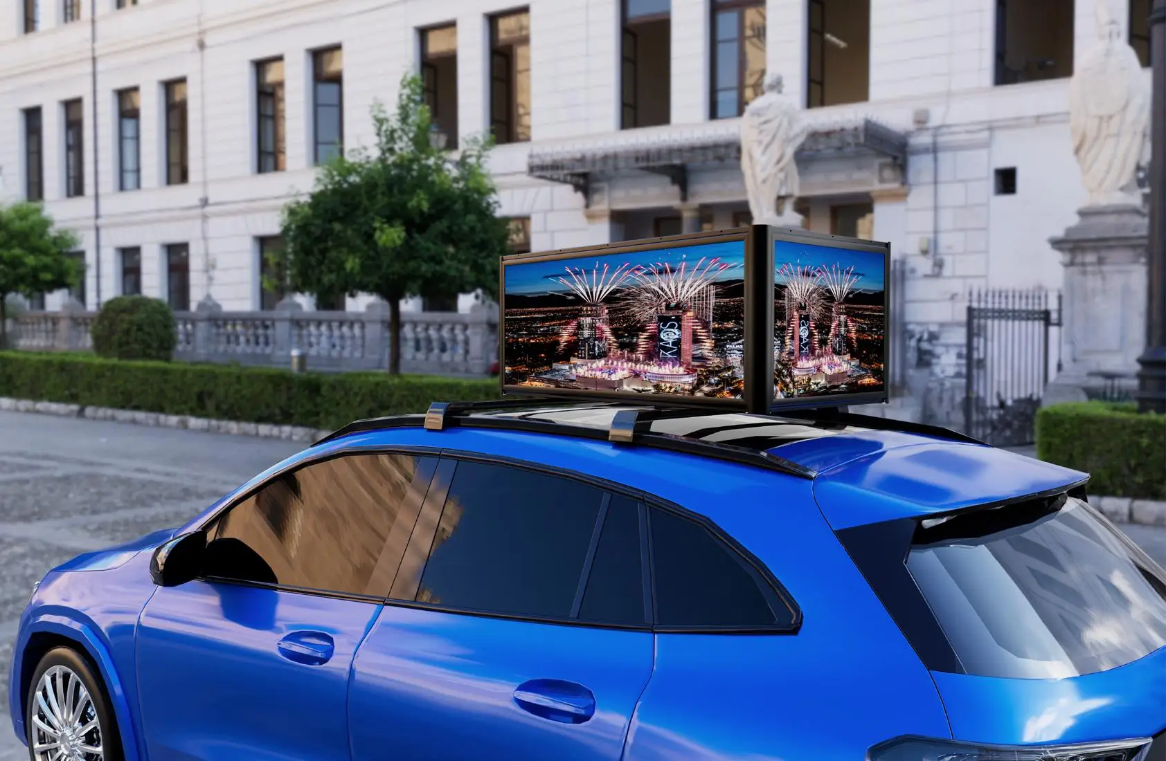 YAHAM Taxi Top LED Display - Full Color, Energy Efficient