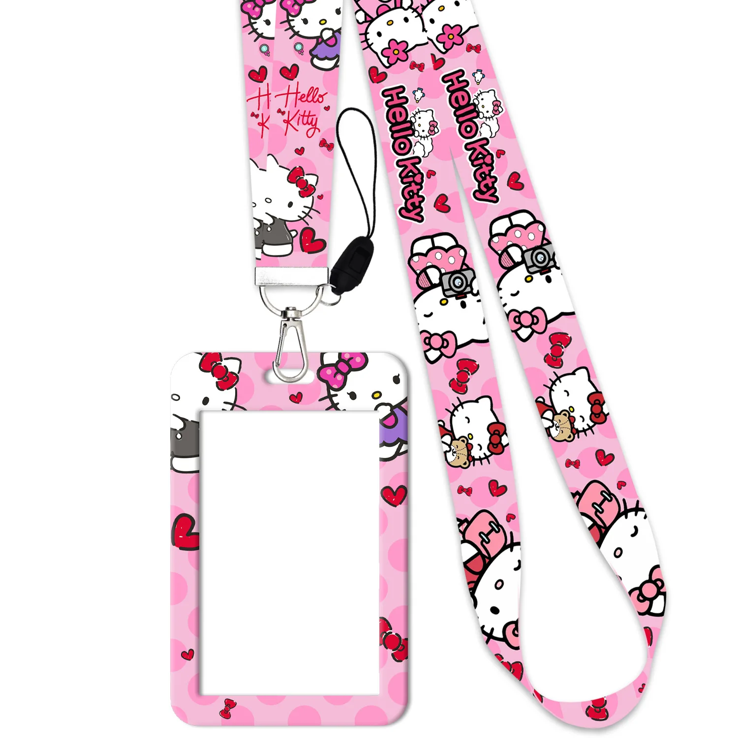 Demonn Slayerr Hard Plastic Work Id Card Holder Lanyard Anime Keychain ...