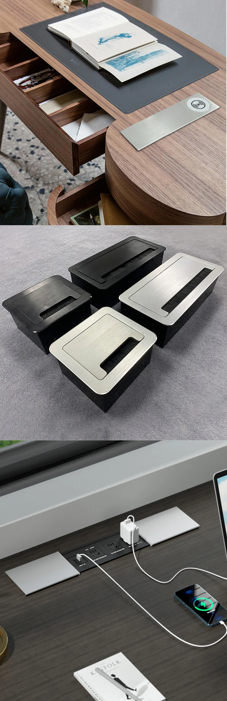 Office Table Desk Pop up Power Socket Universal Electric Outlet Table ...
