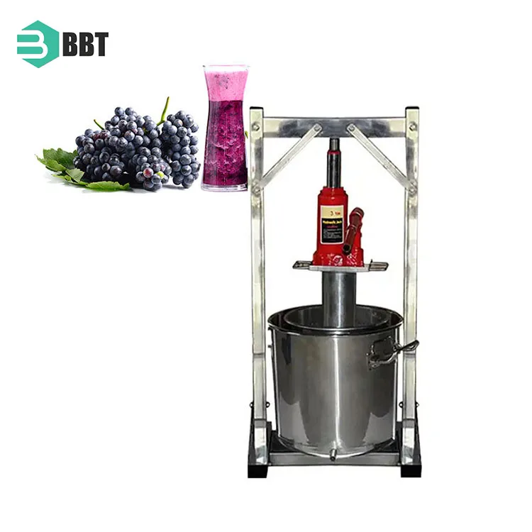 22L Capacity Small Manual Hydraulic Fruit Juicer Stainless Steel Grape ...