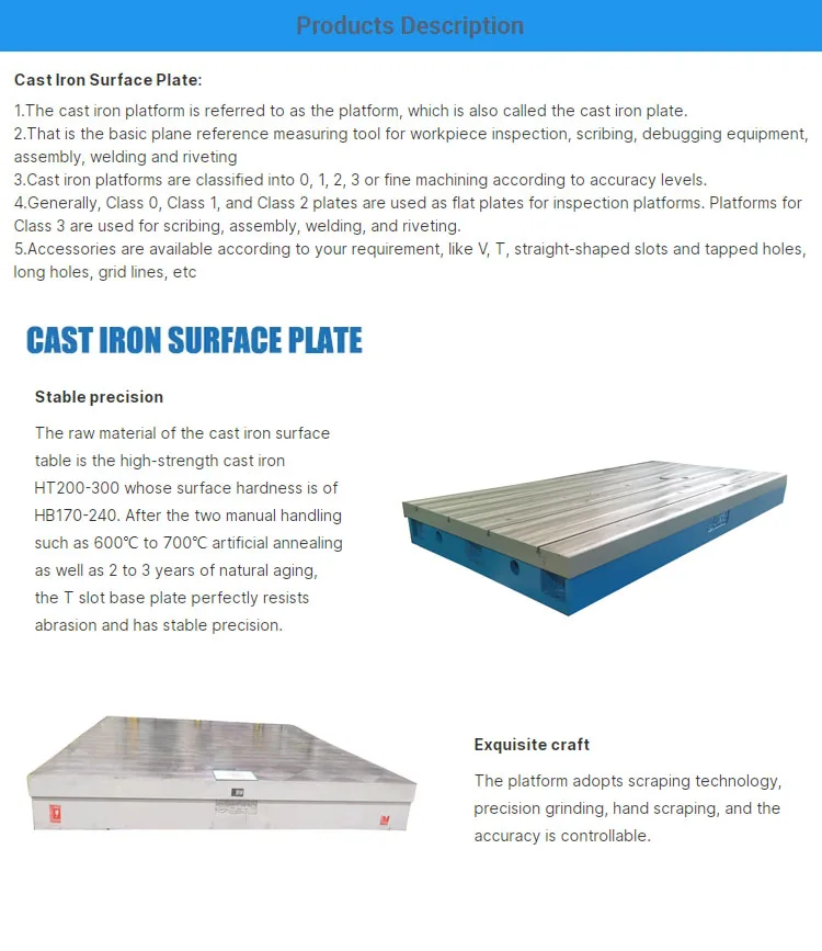 Cast Iron Surface Plate Measuring & Gauging Tool with Stand for Machine ...
