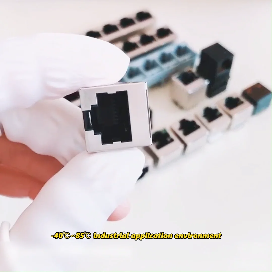 Ethernet Single Port Rj 45 Socket Vertical Modular Female Pcb Jack Rj45 ...