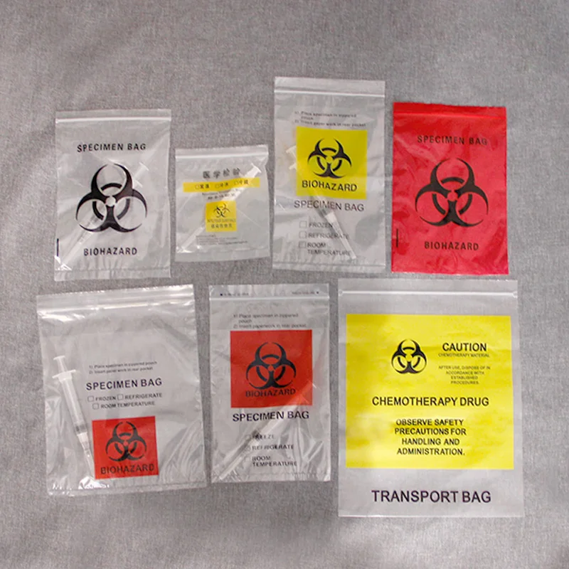 Customized Lab Biodegradable Biohazard Specimen Transport Bags For ...