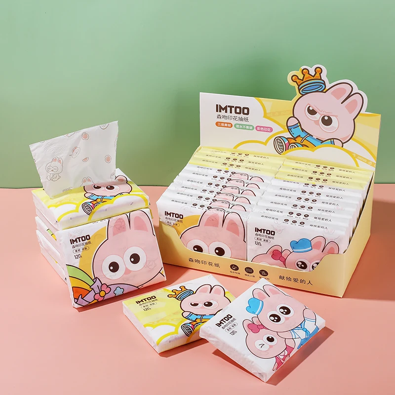 Senwen New Color Printing Facial Tissues Wood Pulp Soft Skin-friendly ...