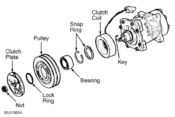 VS16E Car AC Compressor 97701-3R000 for Hyundai Sonata Auto AC ...