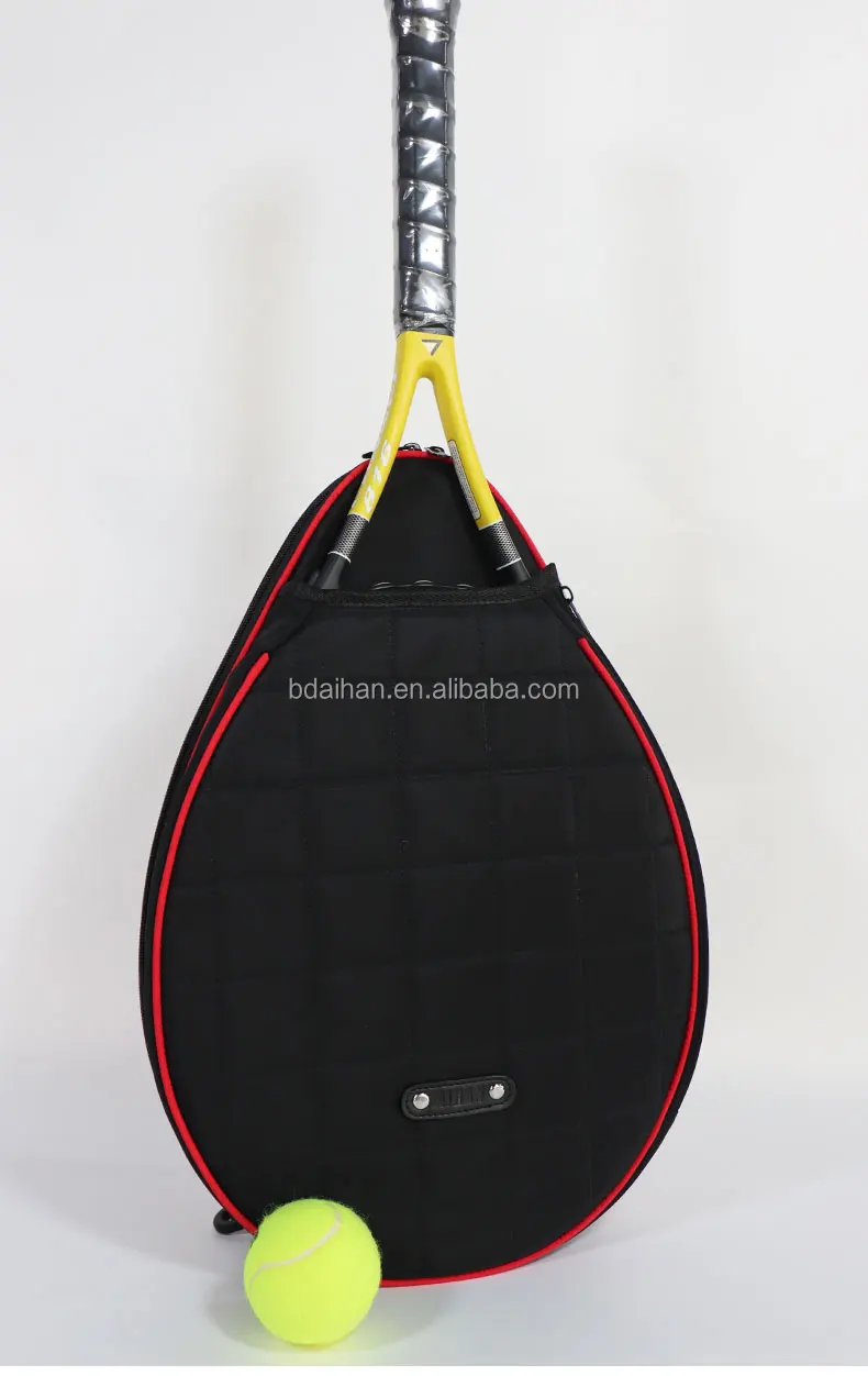 Custom Black White Blue Color Tennis Padel Protection Cover Racket ...