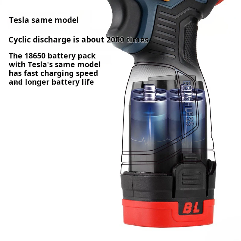 Wholesale Industrial Grade High Power Brushless Lithium Electric Drill ...