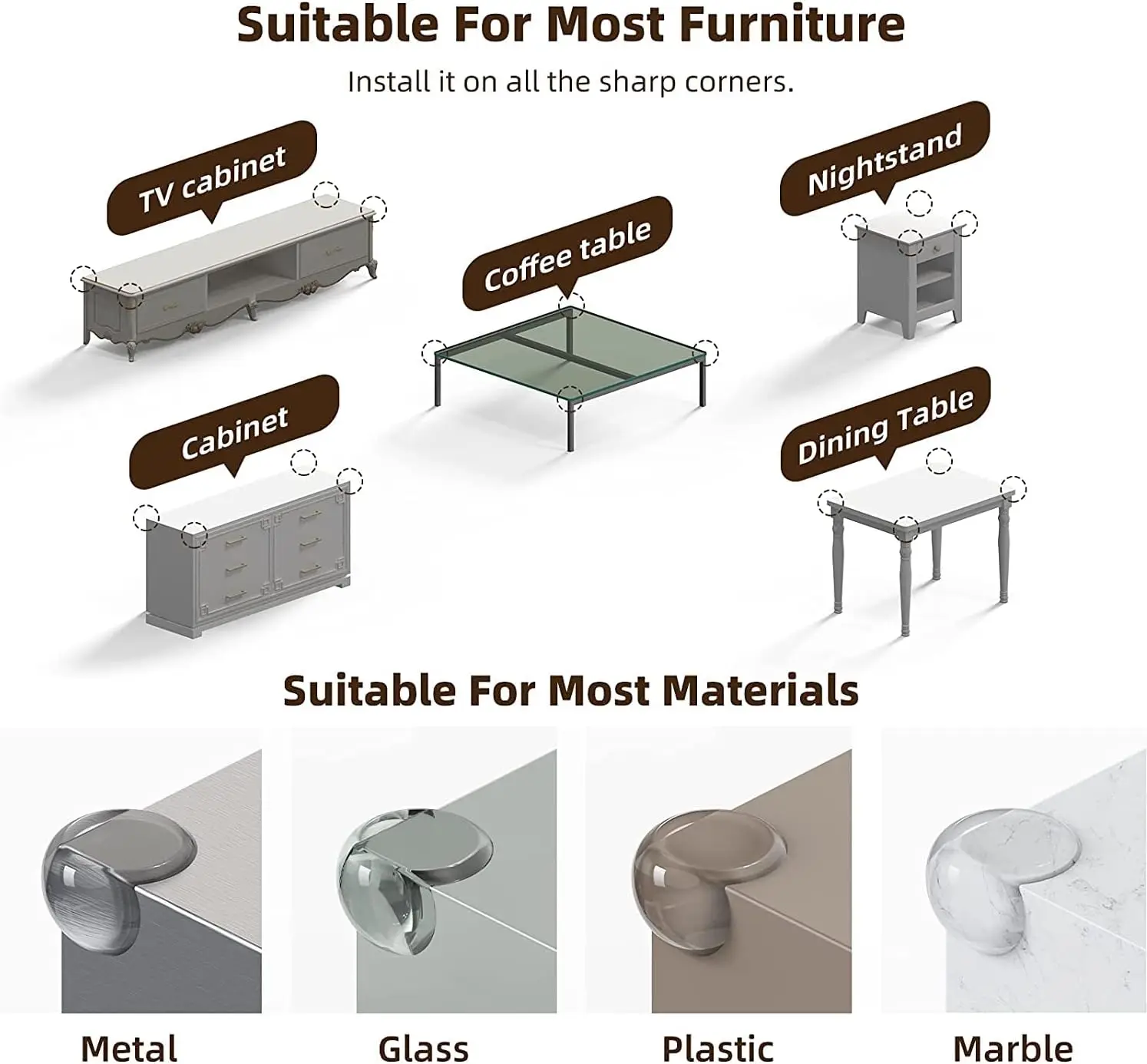 Manufacture Wholesale Medical Grade Quality PVC Table Corner Guard Baby ...