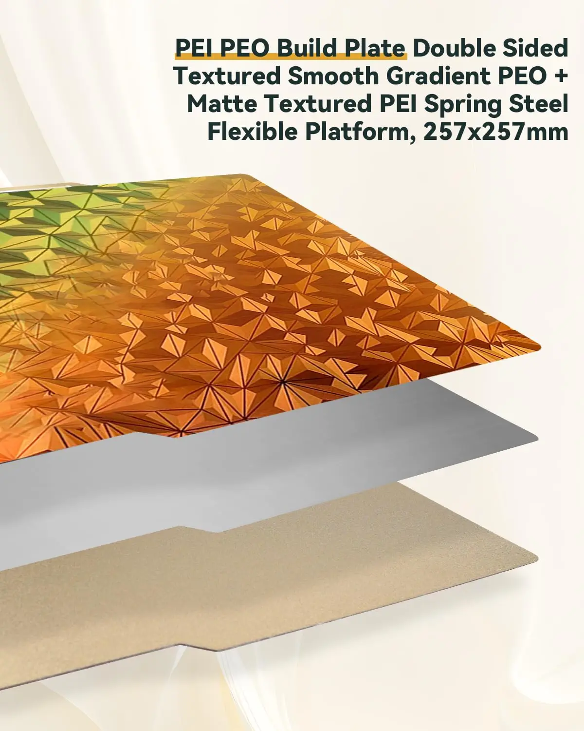 Youqi Upgraded Textured Smooth Colorful Flexible Magnetic Heated Bed ...