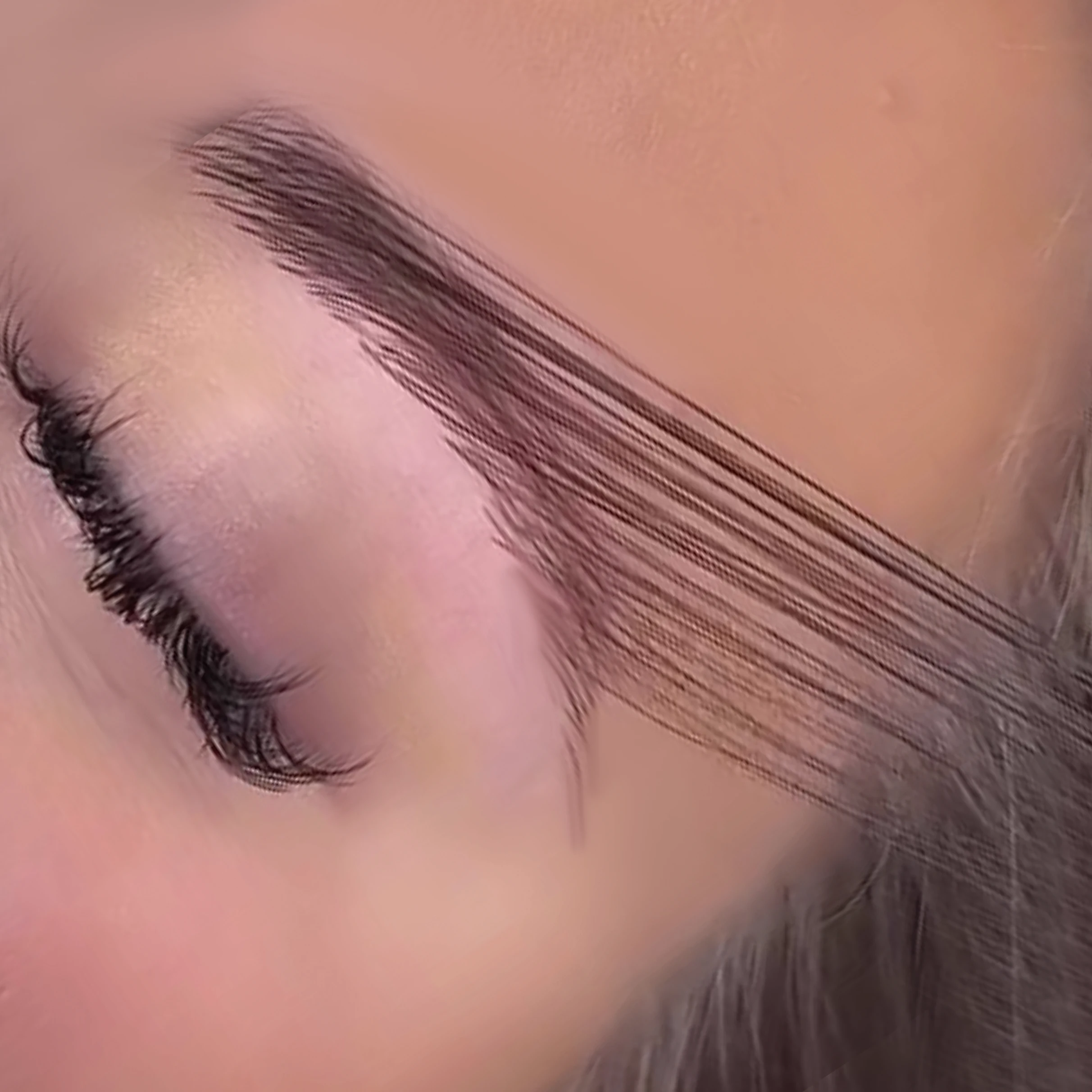 New Salon Use Human Hair Extensions Eyebrow Extension 15-20CM Grafting ...