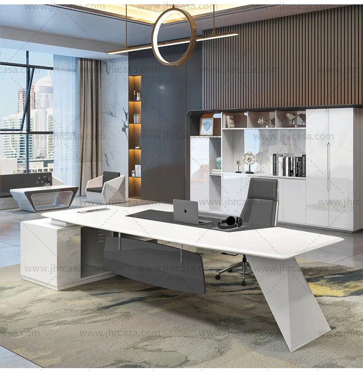 Luxury Ceo Boss Executive Large Modern Wooden Office Table Design In ...