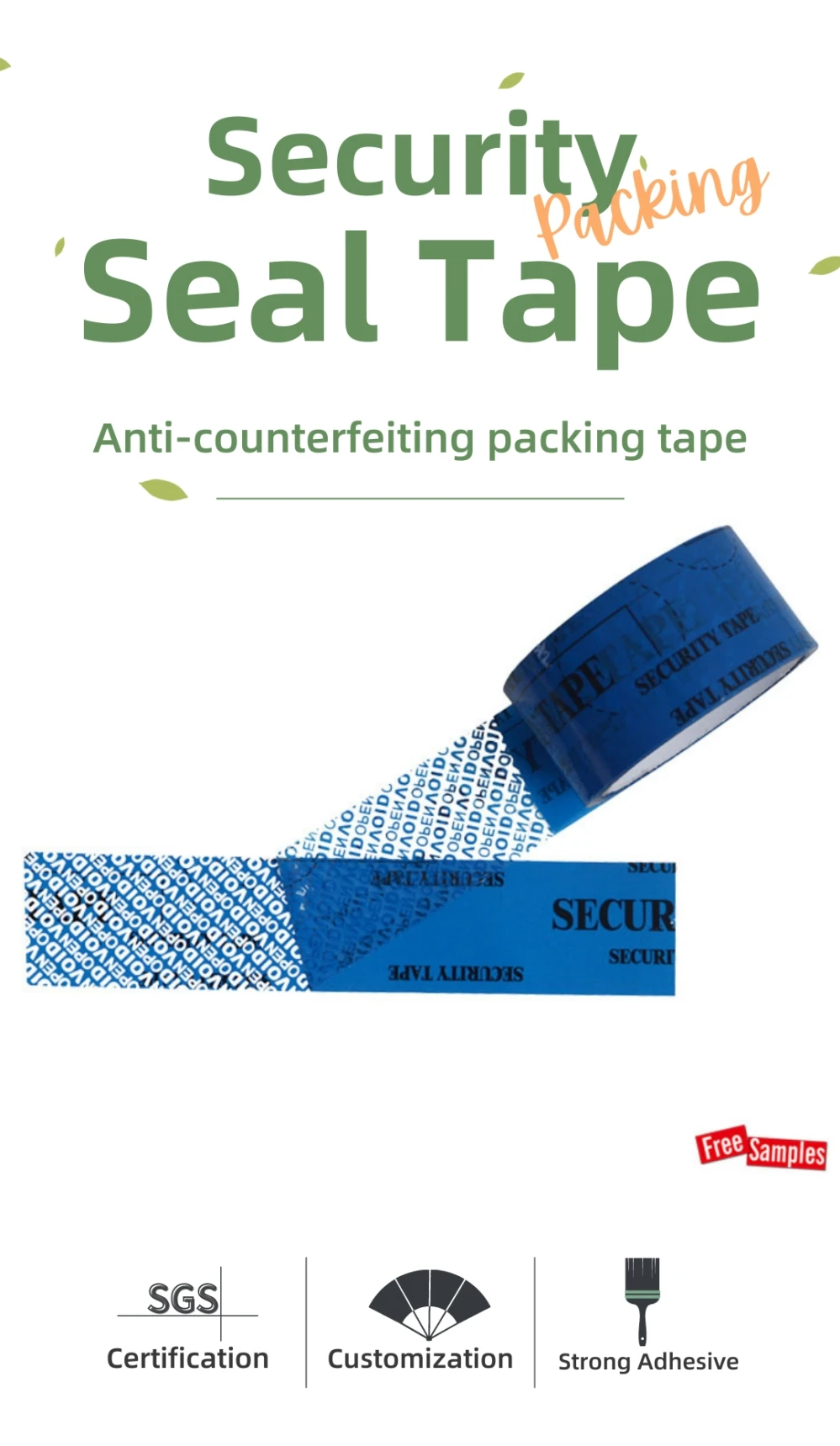 Hot Sale High Quality Evident Security Tape Security Sealing Tape For ...