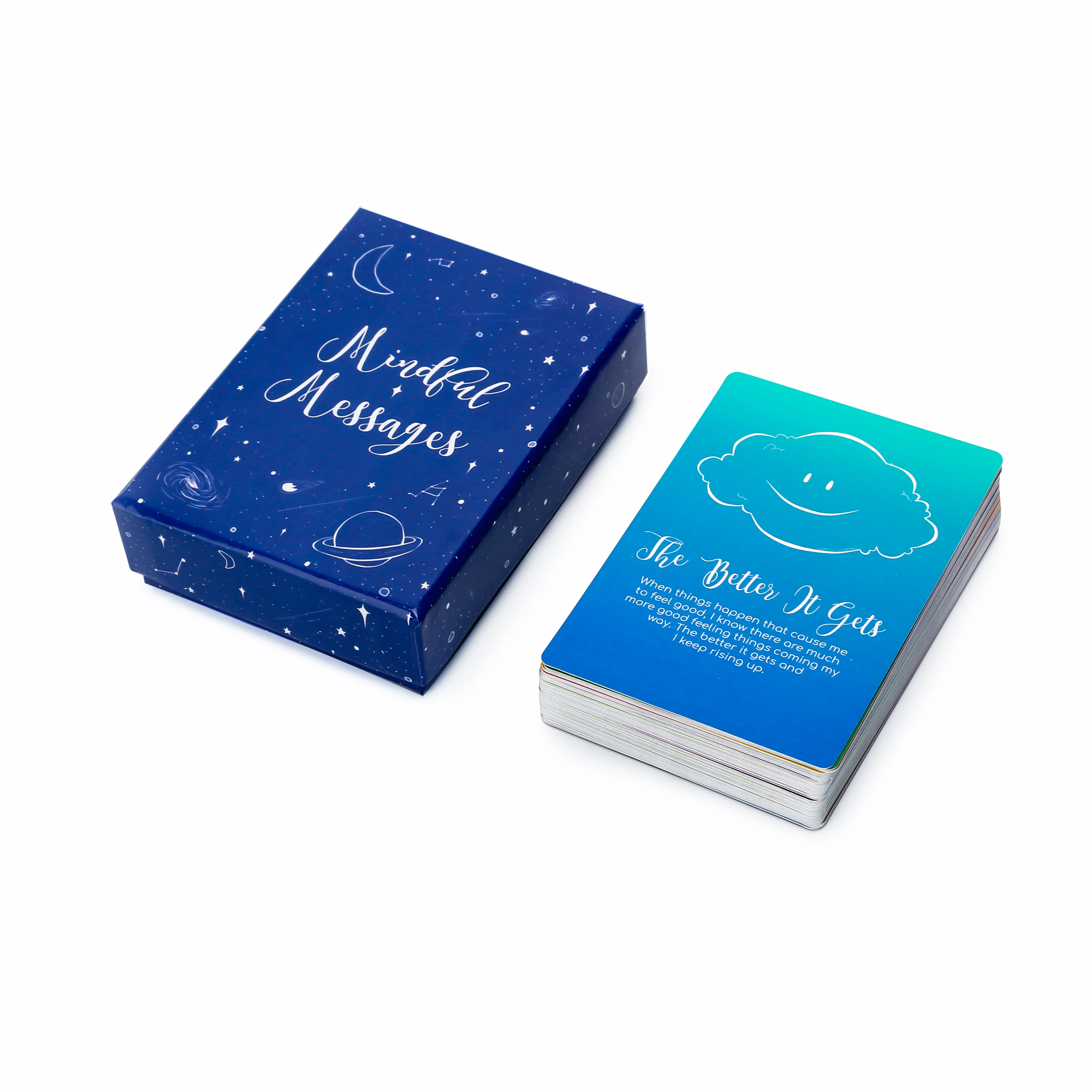 Custom Printed Mental Health Mindfulness Affirmation Card Inspirational ...