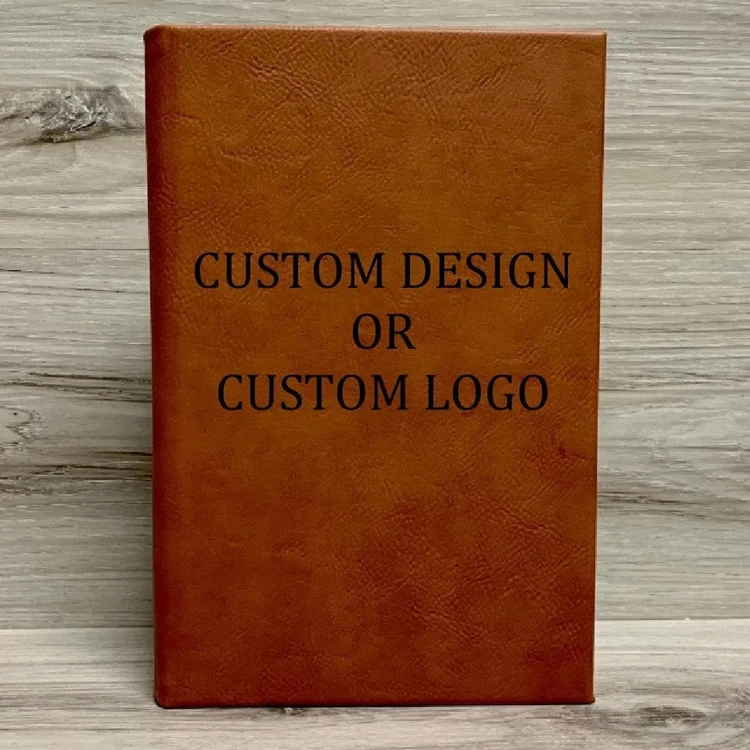 Classic Custom Laser Engraved Notebook Cover Personalized Diary Office ...