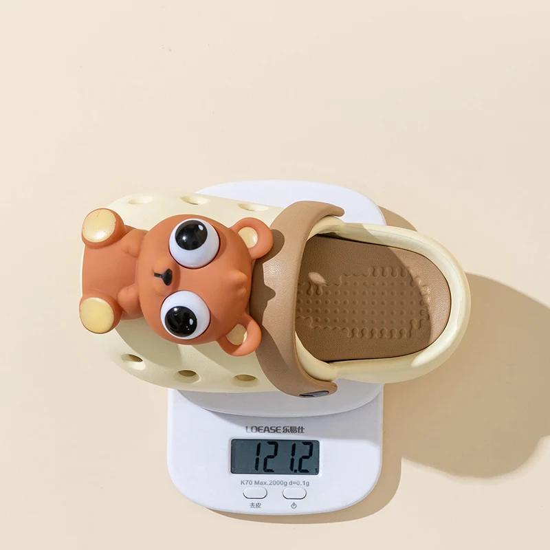 Croc Cute Cartoon Bunny Rabbit Bear Boys Girls Garden Shoe Non-slip Eva ...