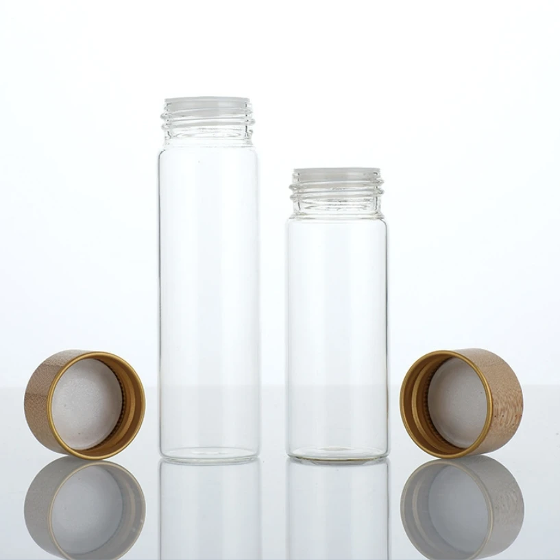 Small Glass Tubes with Caps - Perfect for Food Storage