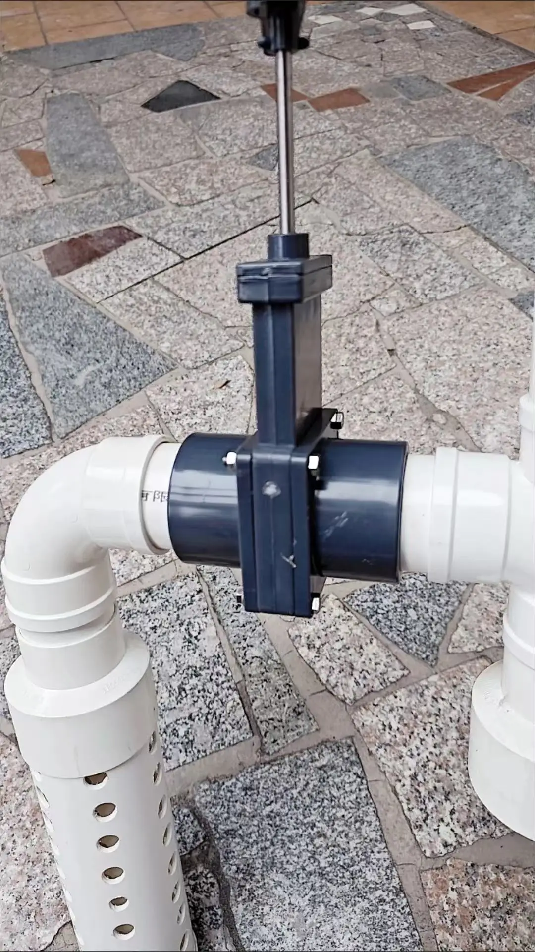 PVC Manual Plunger Valve Hand-Pull Plate Fish Pond Lift Gate Valve ...