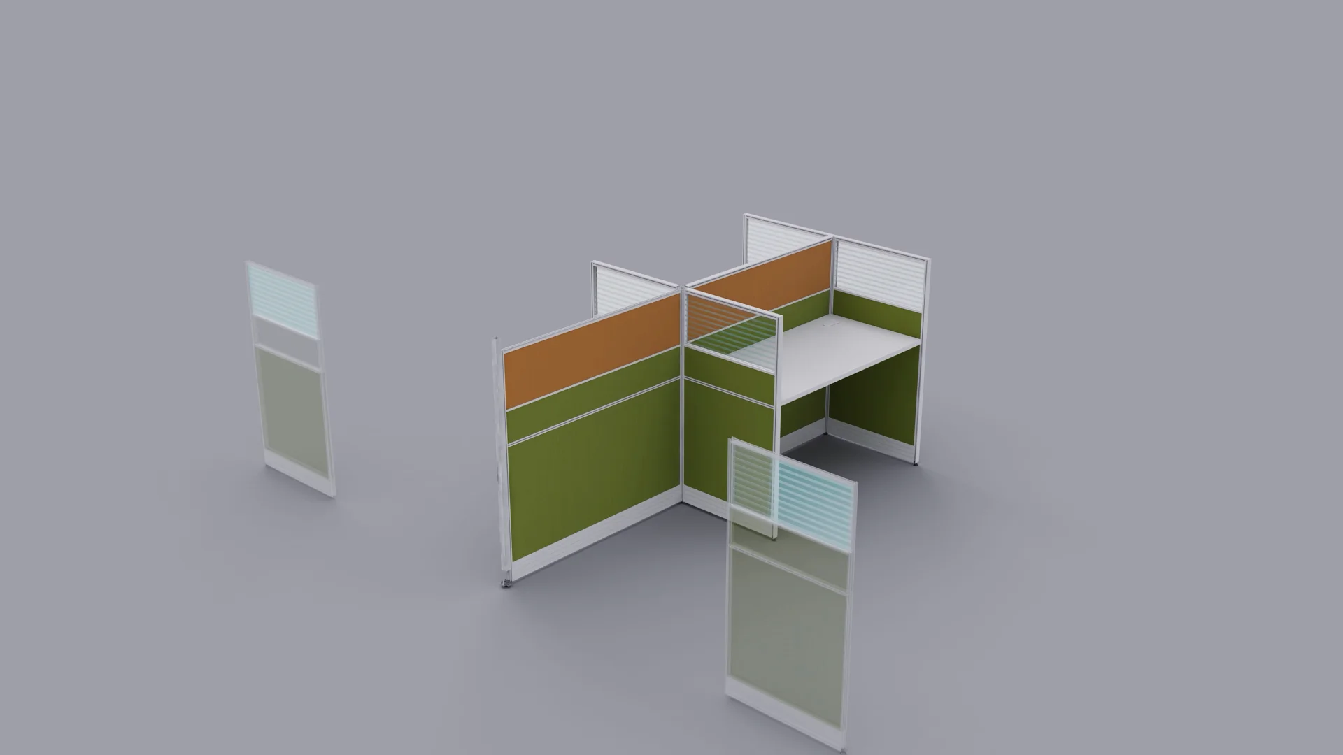 Modern Design Writing Computer Table Demountable Call Center Cubicles ...