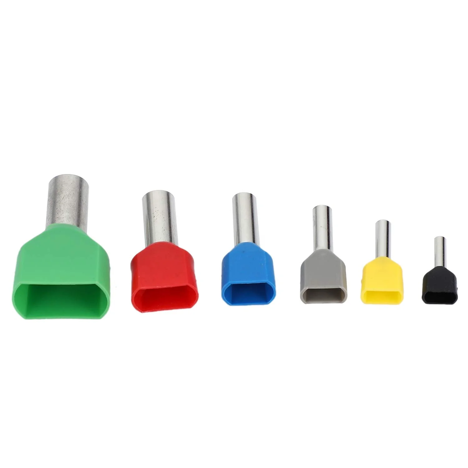 Te1008 Insulated Copper Ferrules Twin Cord End Crimp Terminals,Te ...