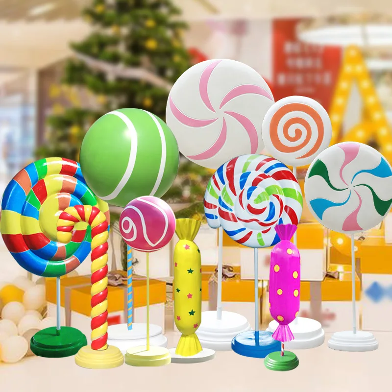 Shopping Mall Candyland Ornaments Fiberglass Resin Crafts Giant ...