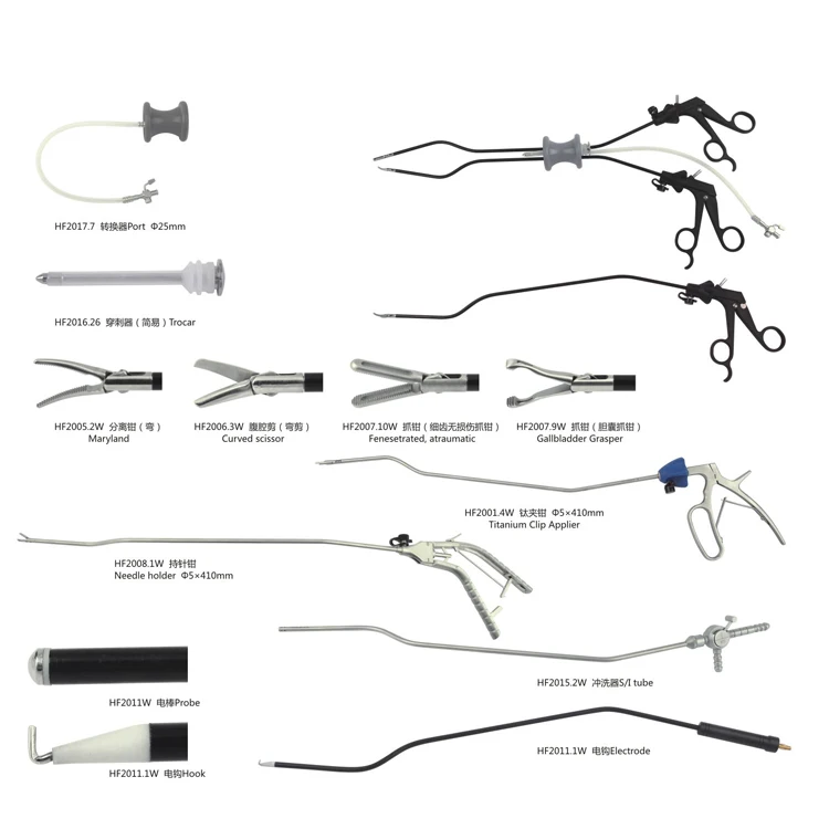 Wanhe Laparoscopic SILS Single Incision Port curved scissor for ...