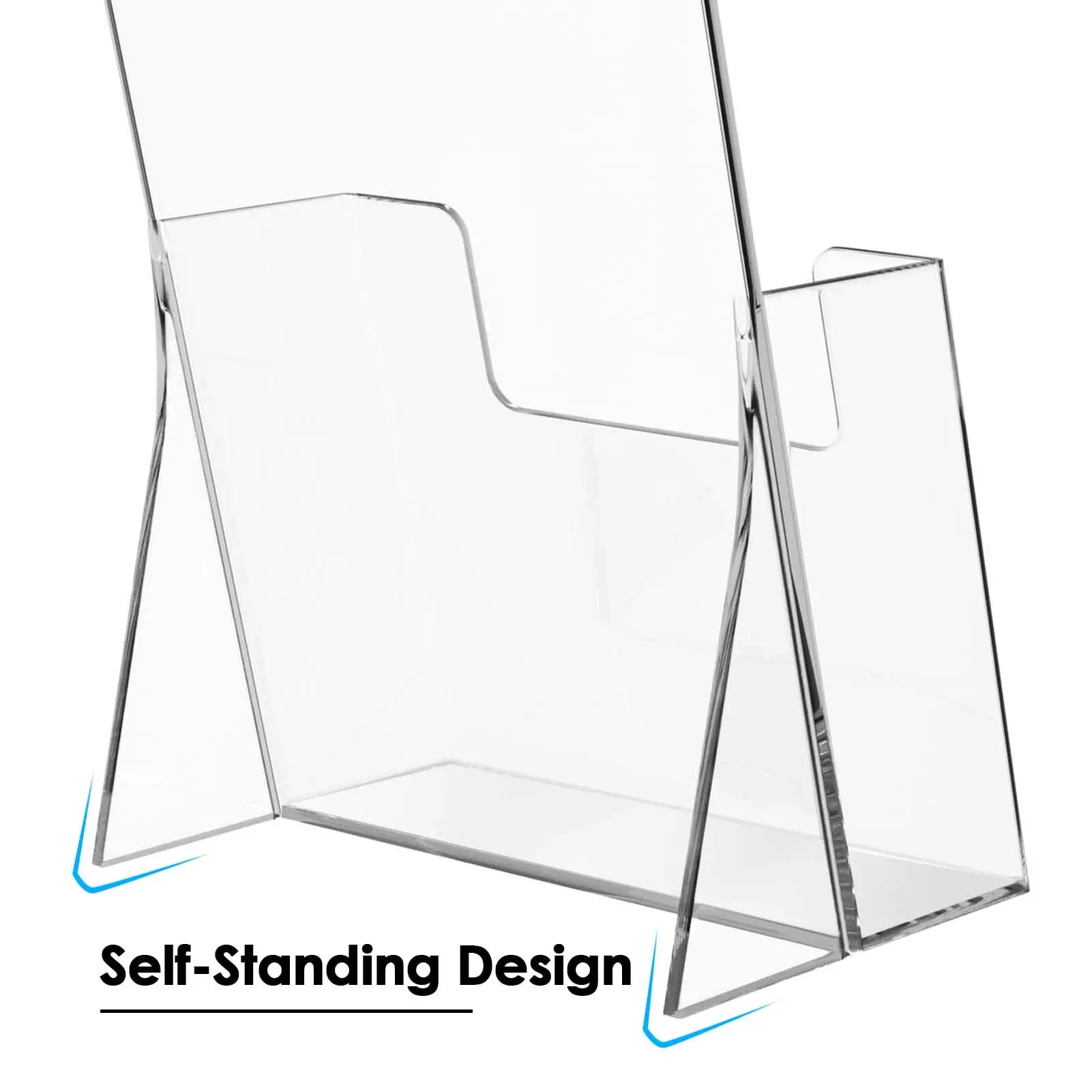 Myway Acrylic Brochure Holder 4 Inch Clear Countertop Acrylic ...