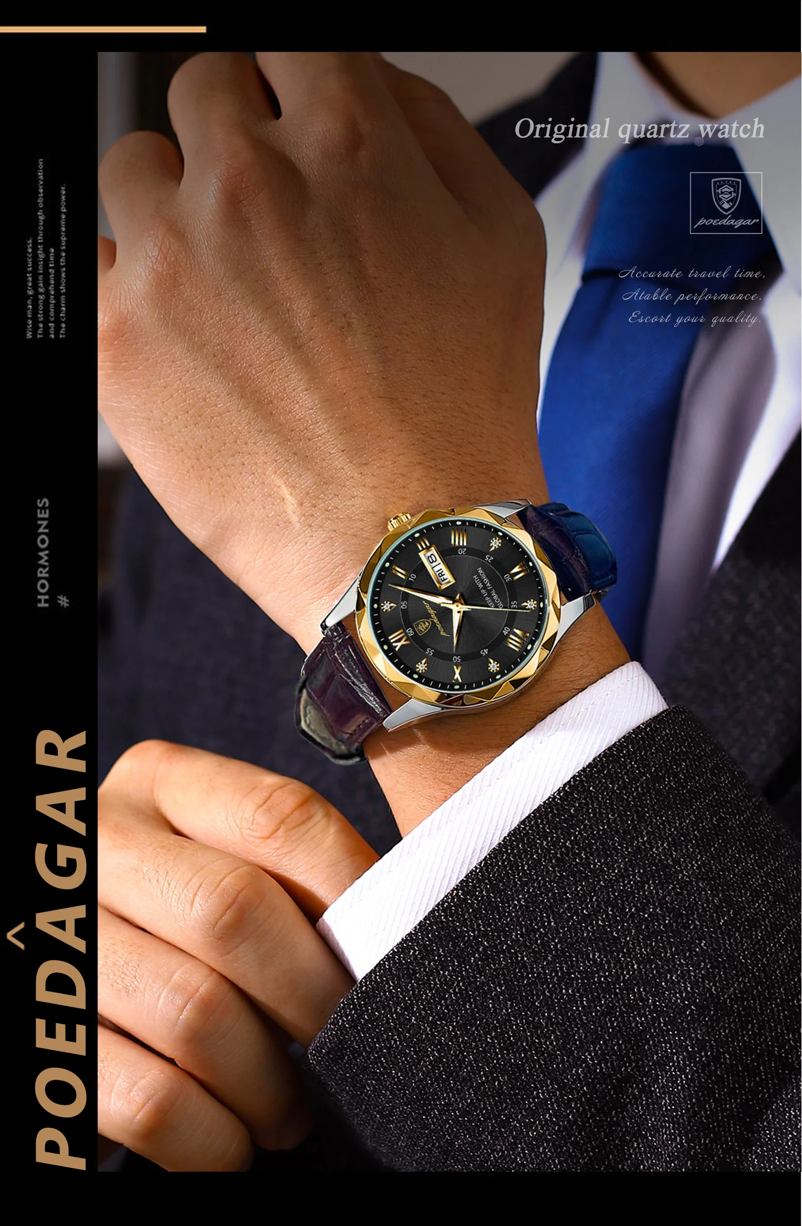 POEDAGAR 615 Men's Watches - Fashion Trend Quartz Wristwatch