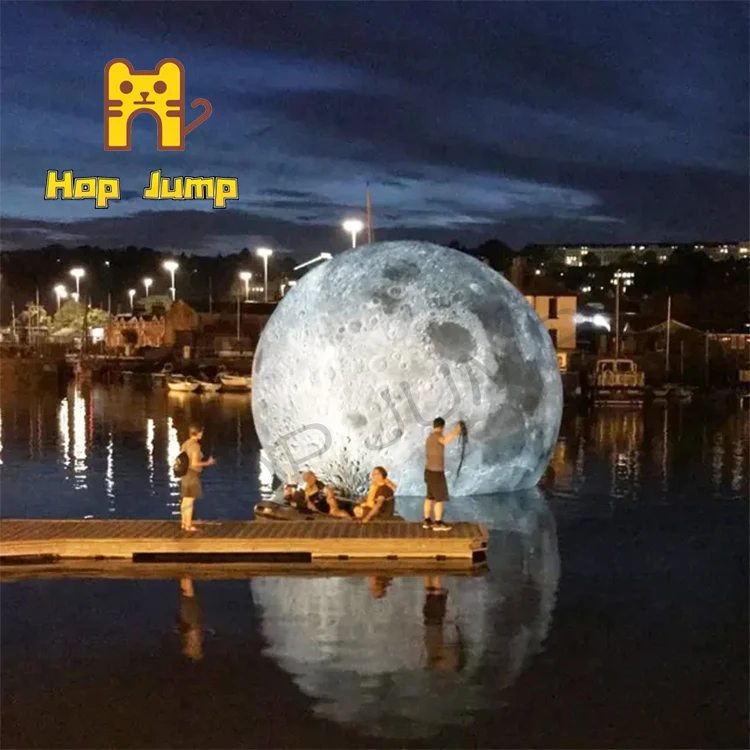 Giant Advertising Inflatable Moon Model With Led Light / Large ...