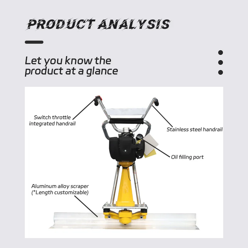 High Efficiency Floor Leveling Machine - Vibratory Screed