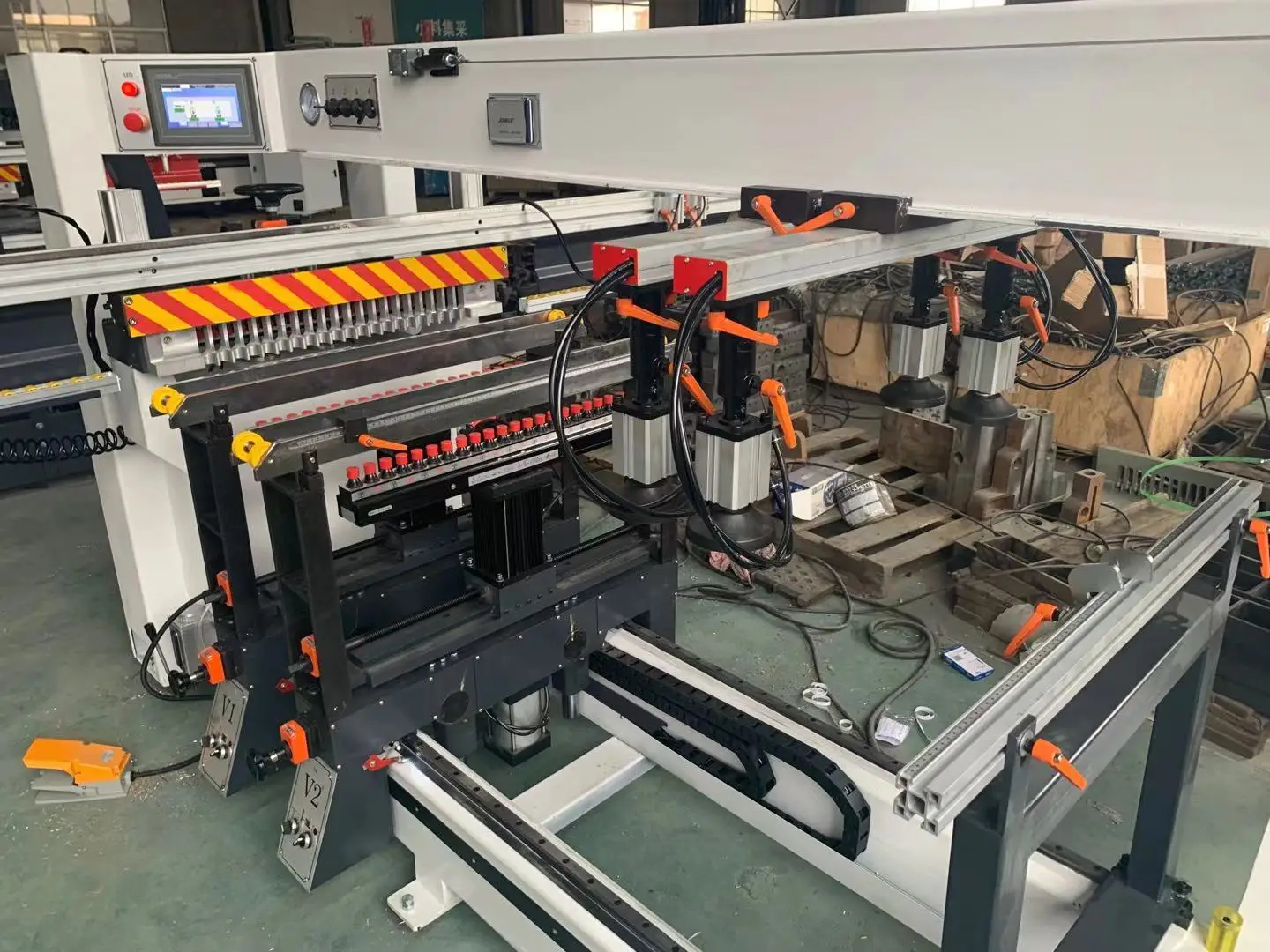 Woodworking Multi Hole Wood Panel Board Drilling Machine 3 Head Multi ...