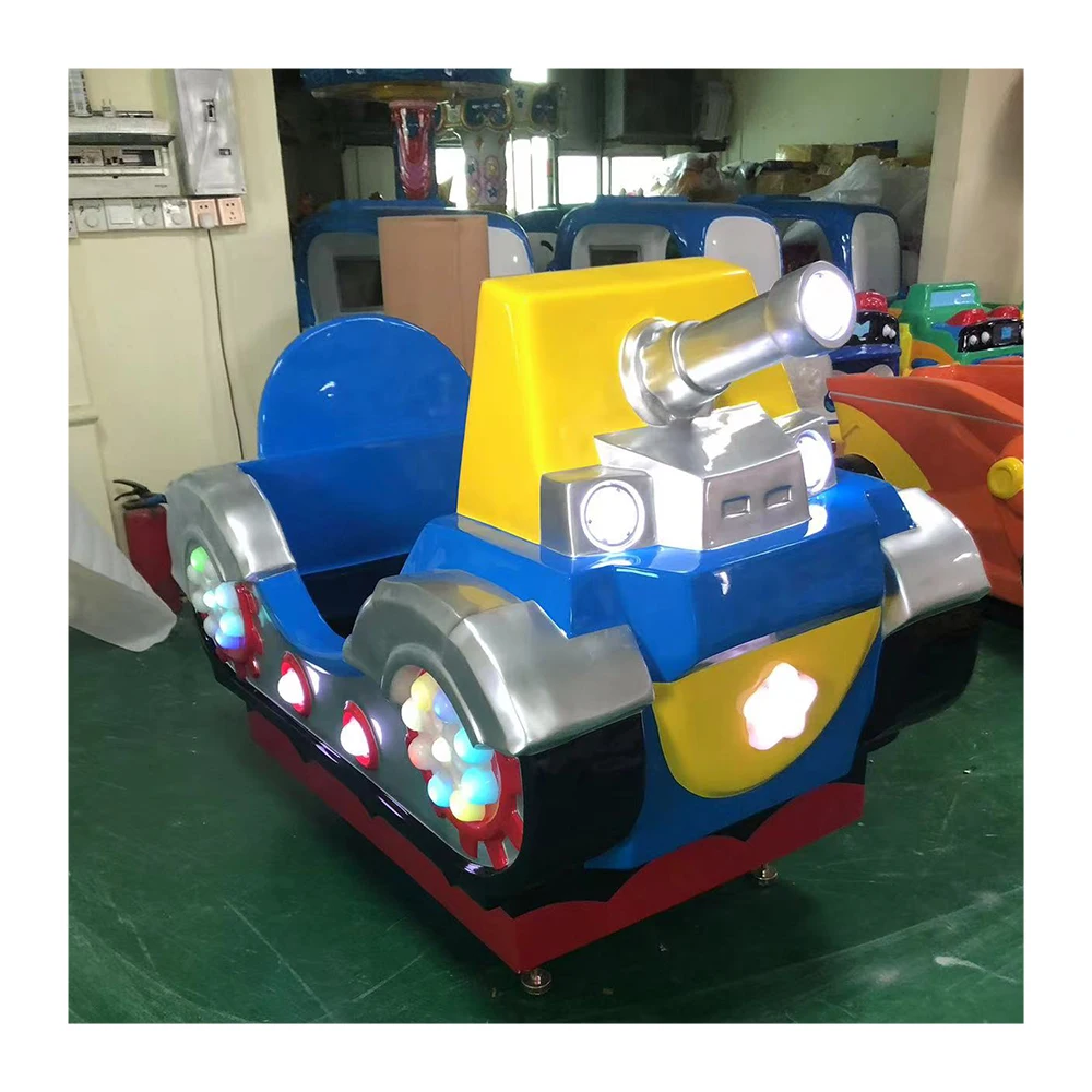 New Kiddie Rides Coin Operated Fiberglass Swing Electric Car Small ...